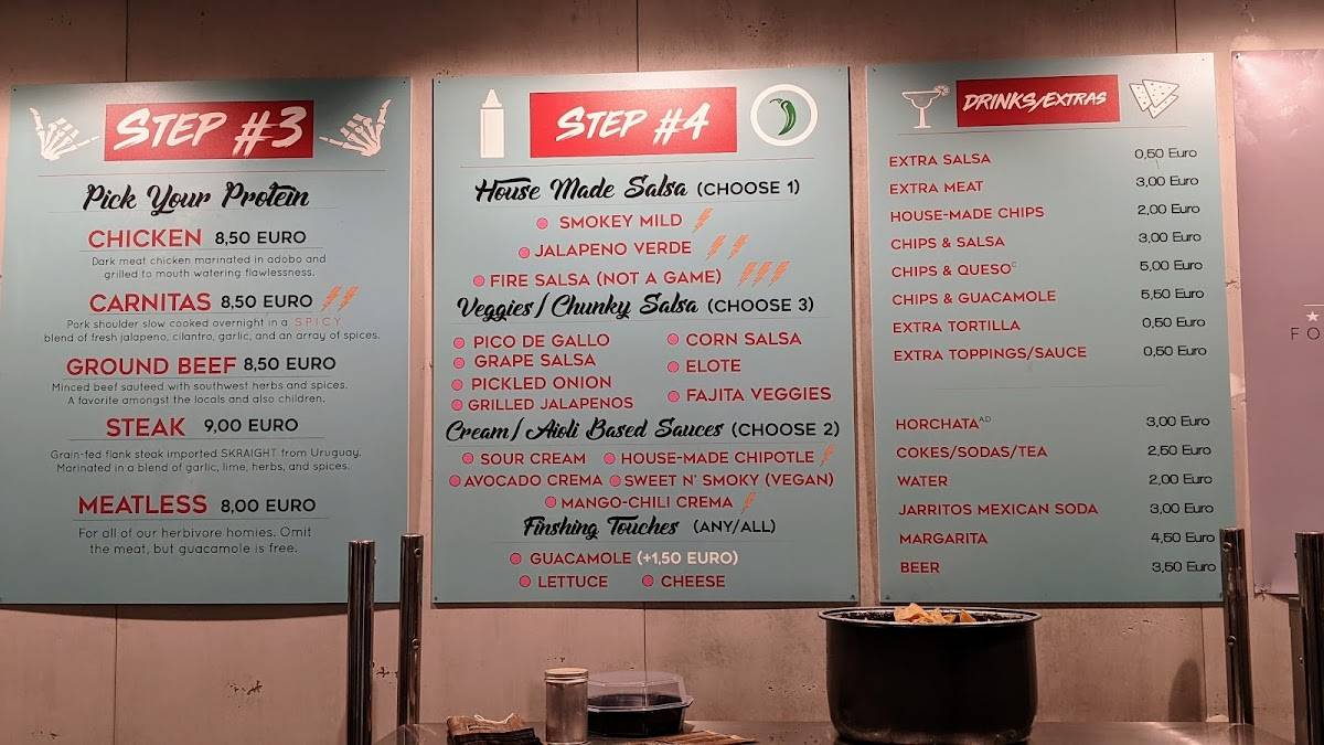 Menu at Benji's Burrito Bistro restaurant, Kaiserslautern, Im ...