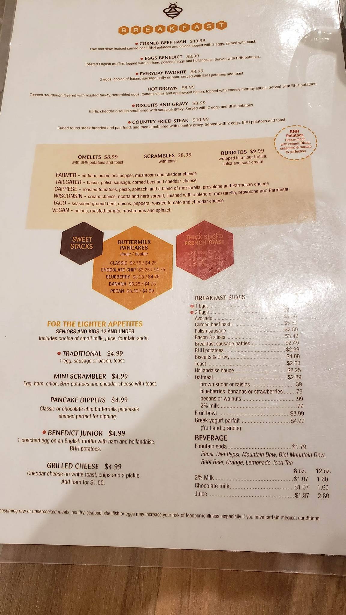 Menu at Black Honey Hashery pub & bar, De Pere