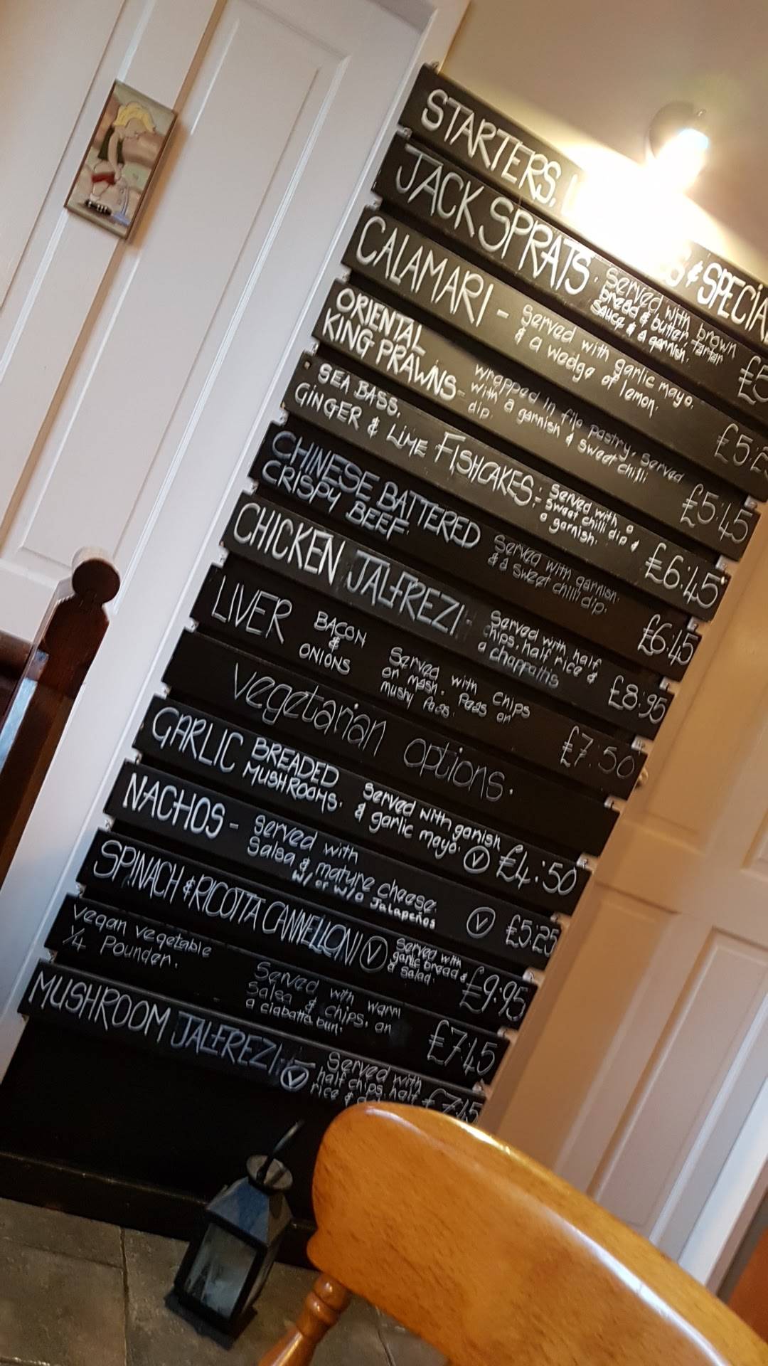 Menu at Black Swan pub & bar, Telford