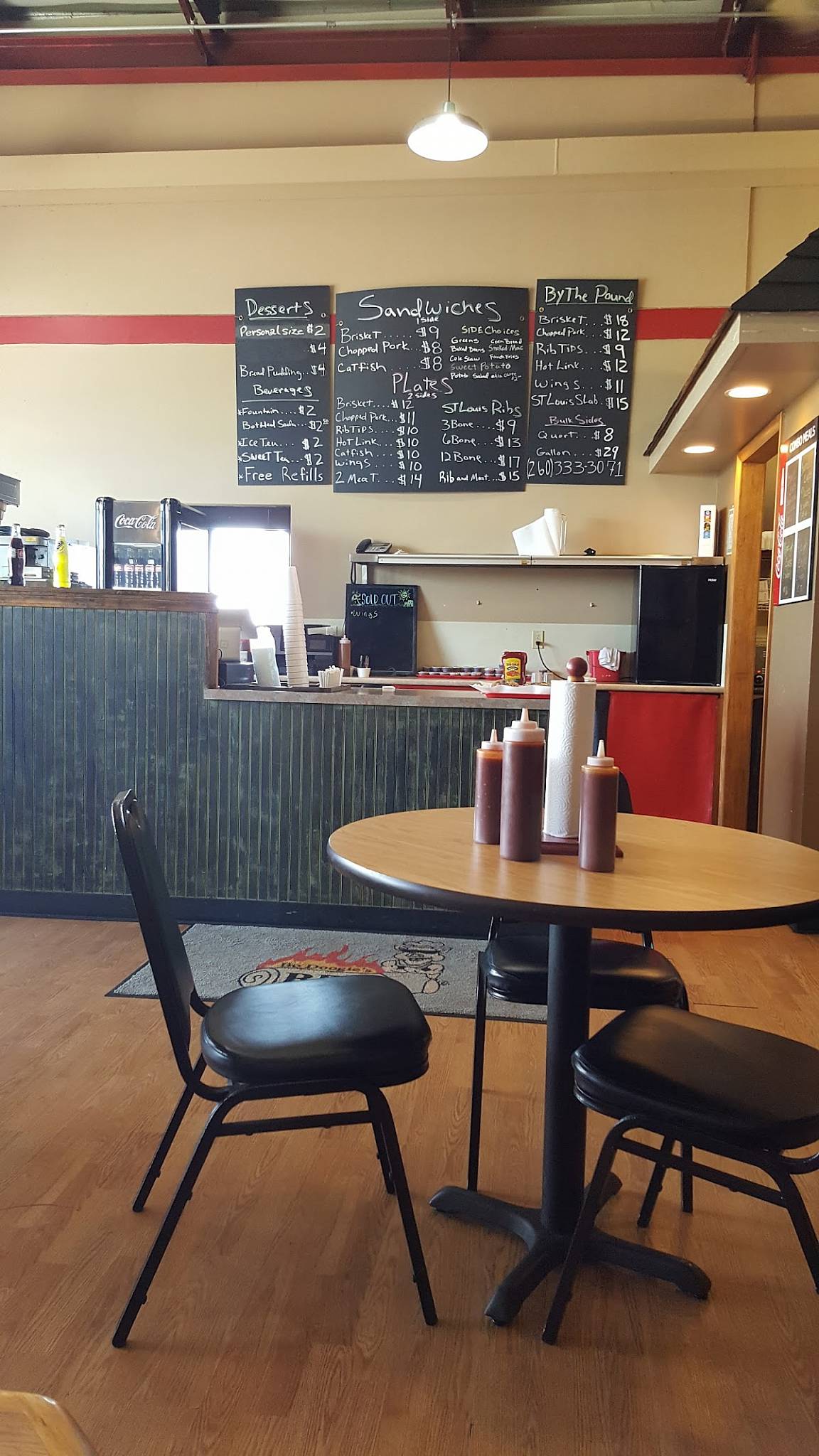 Menu at Bo Doogie's BBQ, Auburn