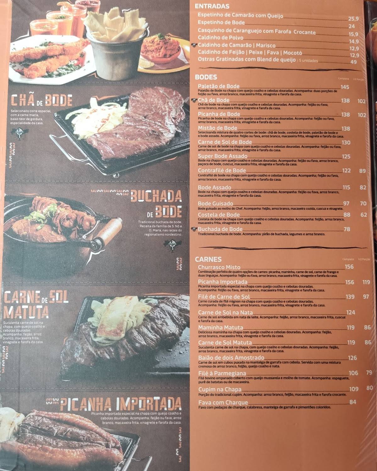Menu em Bode do Nô Boa Viagem restaurante, Recife, Rua Doutor João ...