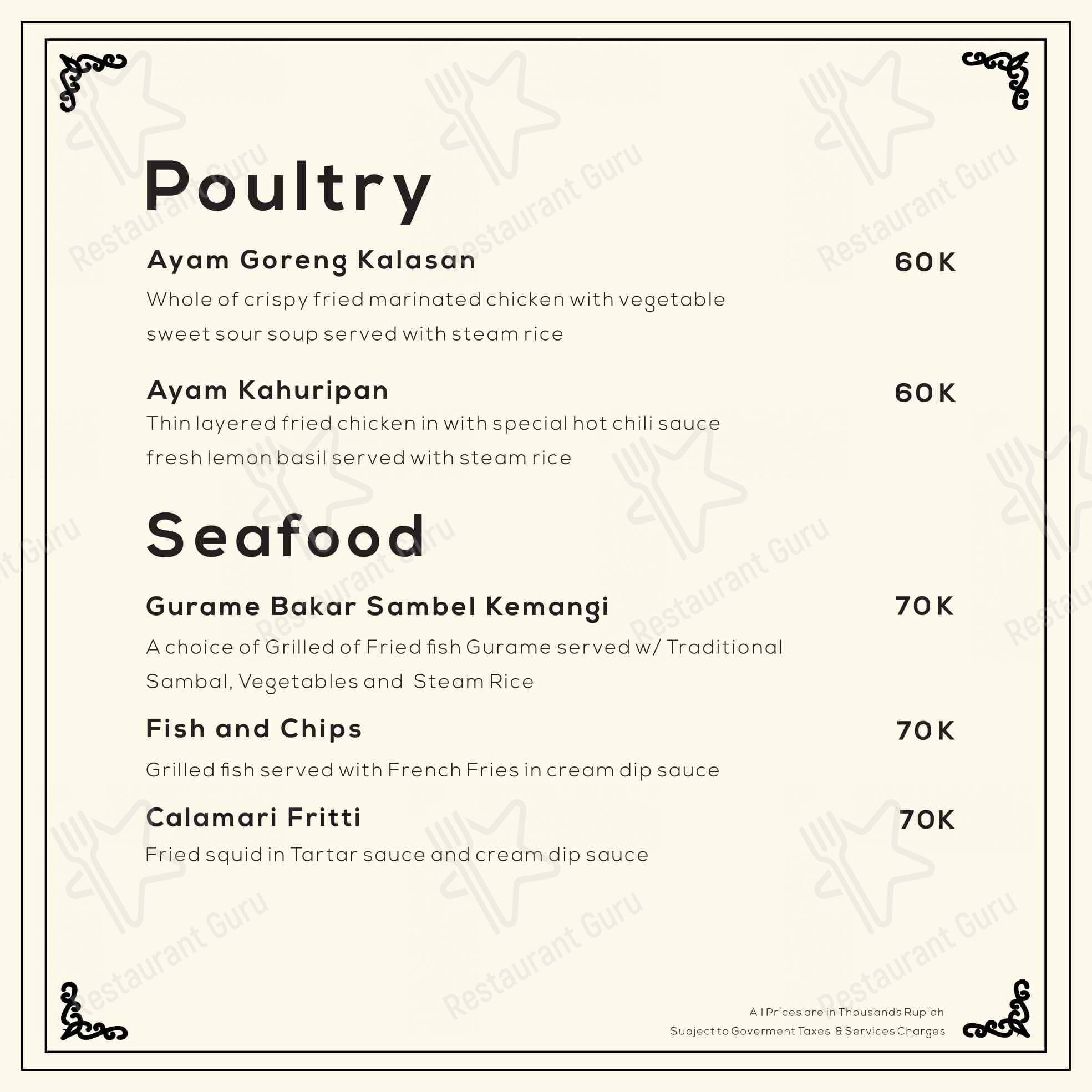 Menu at Melchior Resto - Bogor restaurant, Bogor