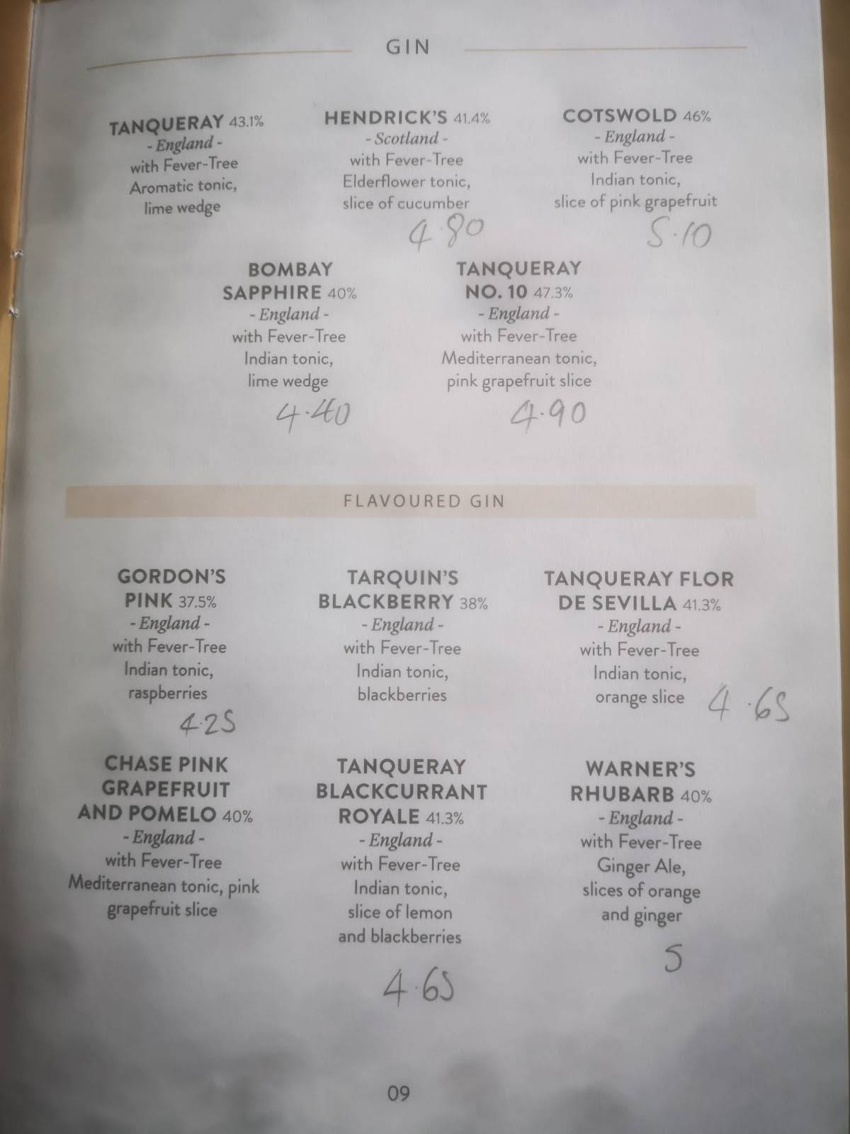 Menu at The Pavilion Arms pub & bar, Bournemouth