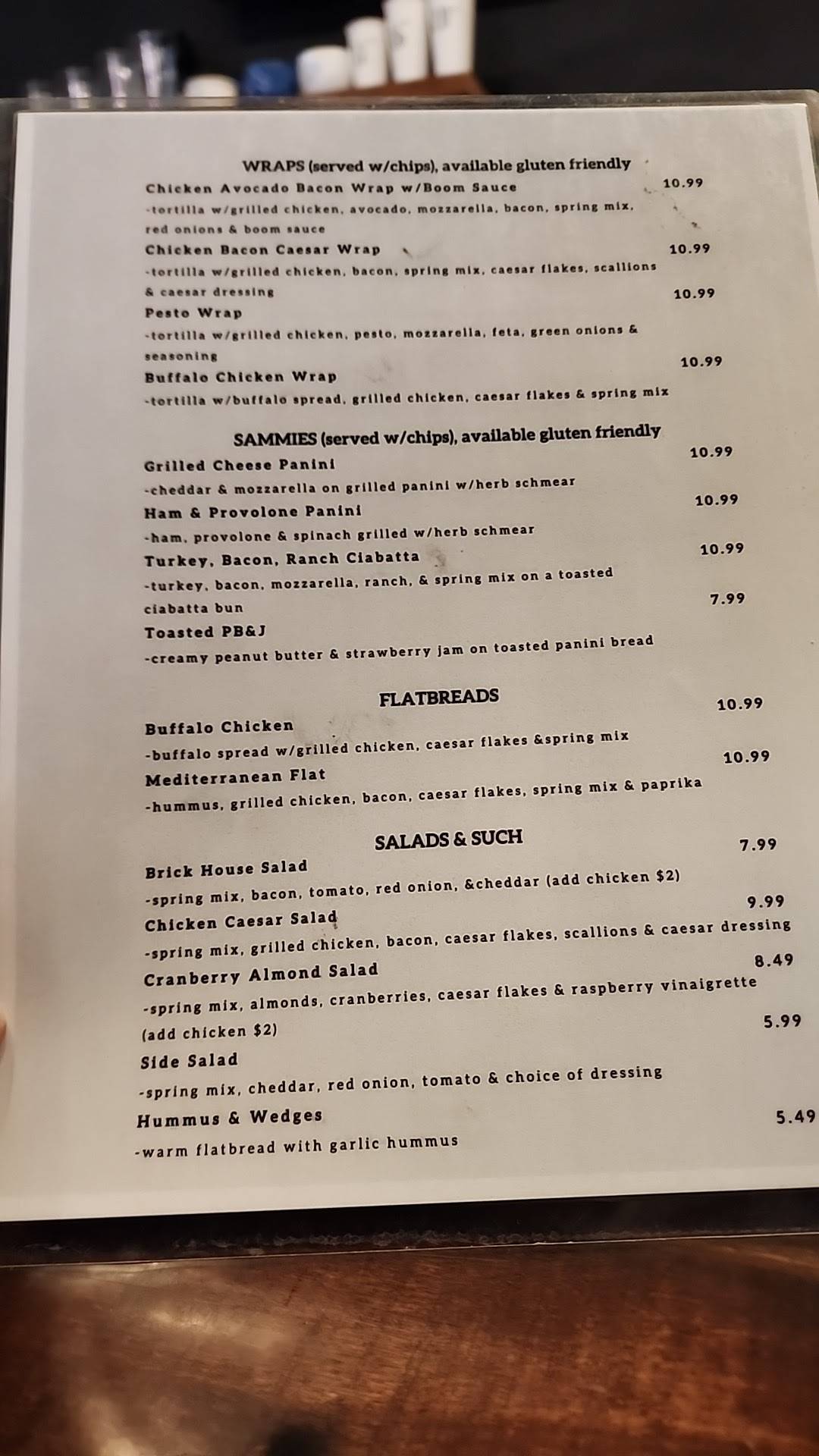 Menu at Brick House Coffee Bar and Eatery, Harrisonville