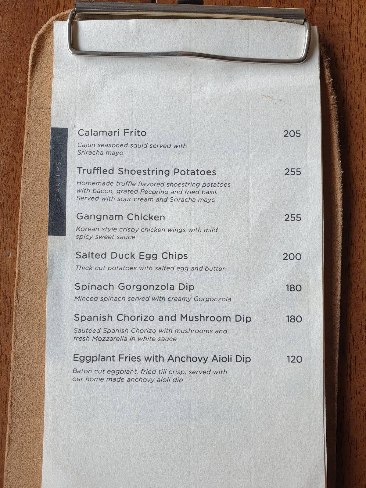Menu at Brique Modern Kitchen cafe, Cebu City, ayala center cebu