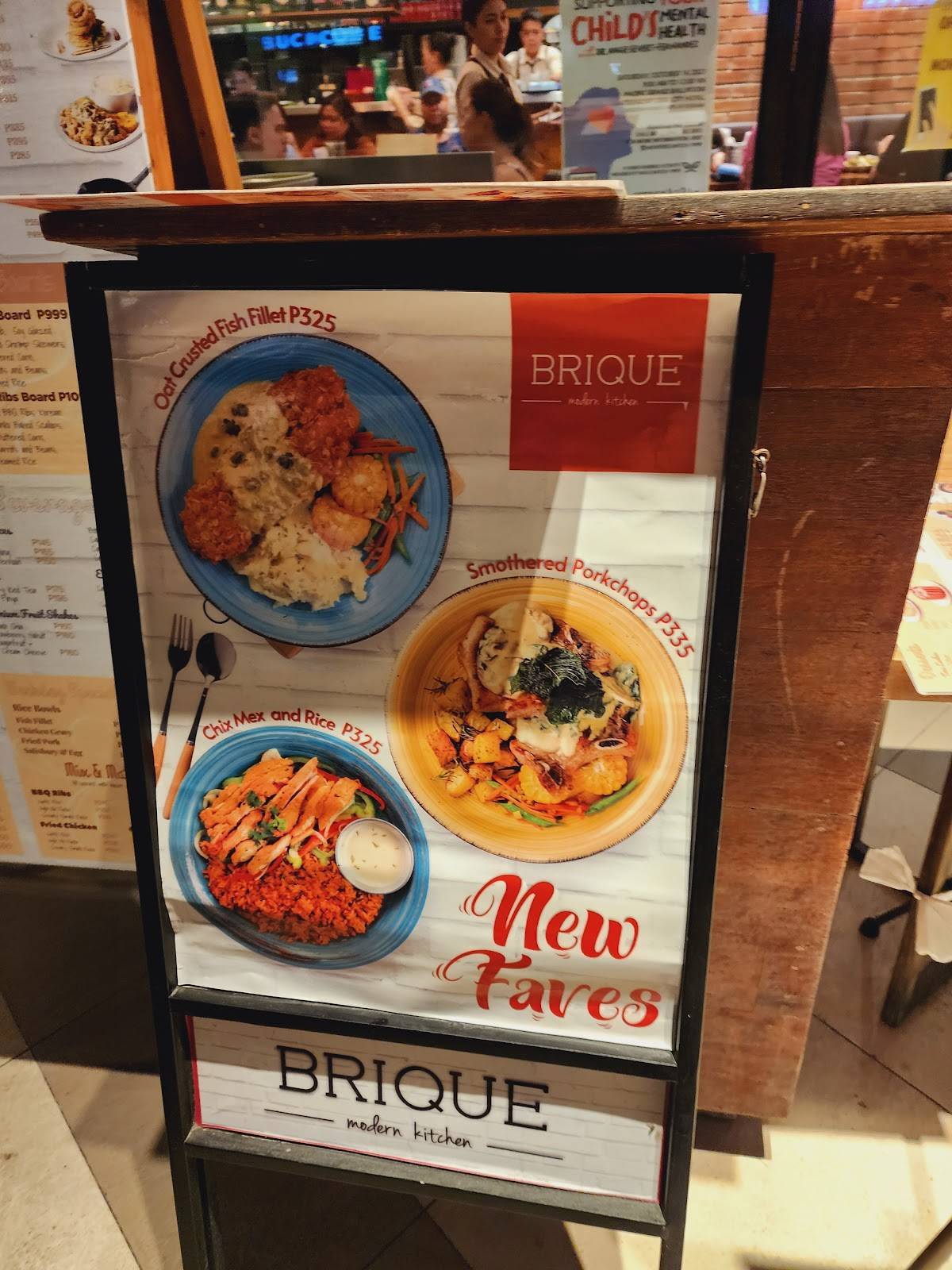Menu at Brique Modern Kitchen cafe, Cebu City, ayala center cebu