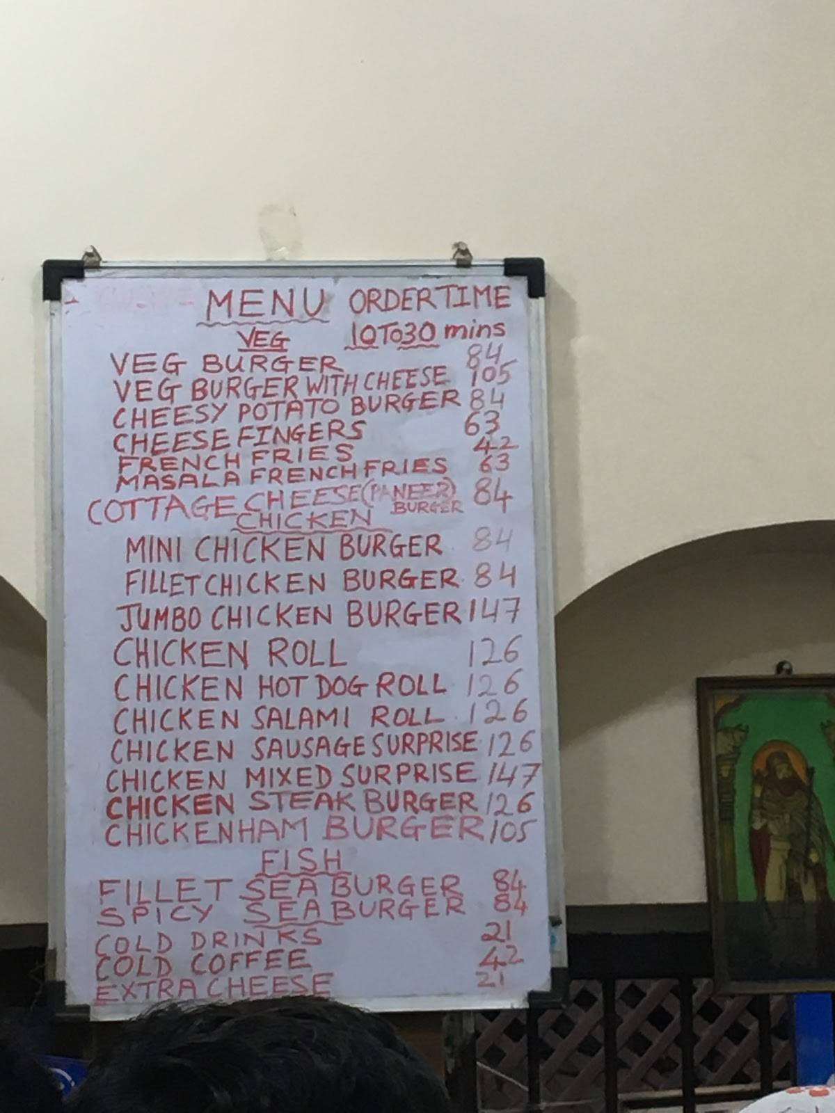 Menu at Burger - Camp Branch, Pune