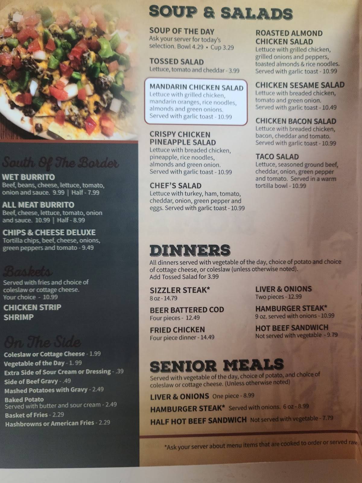 Menu at C & R Homestyle Cafe, Lake Odessa