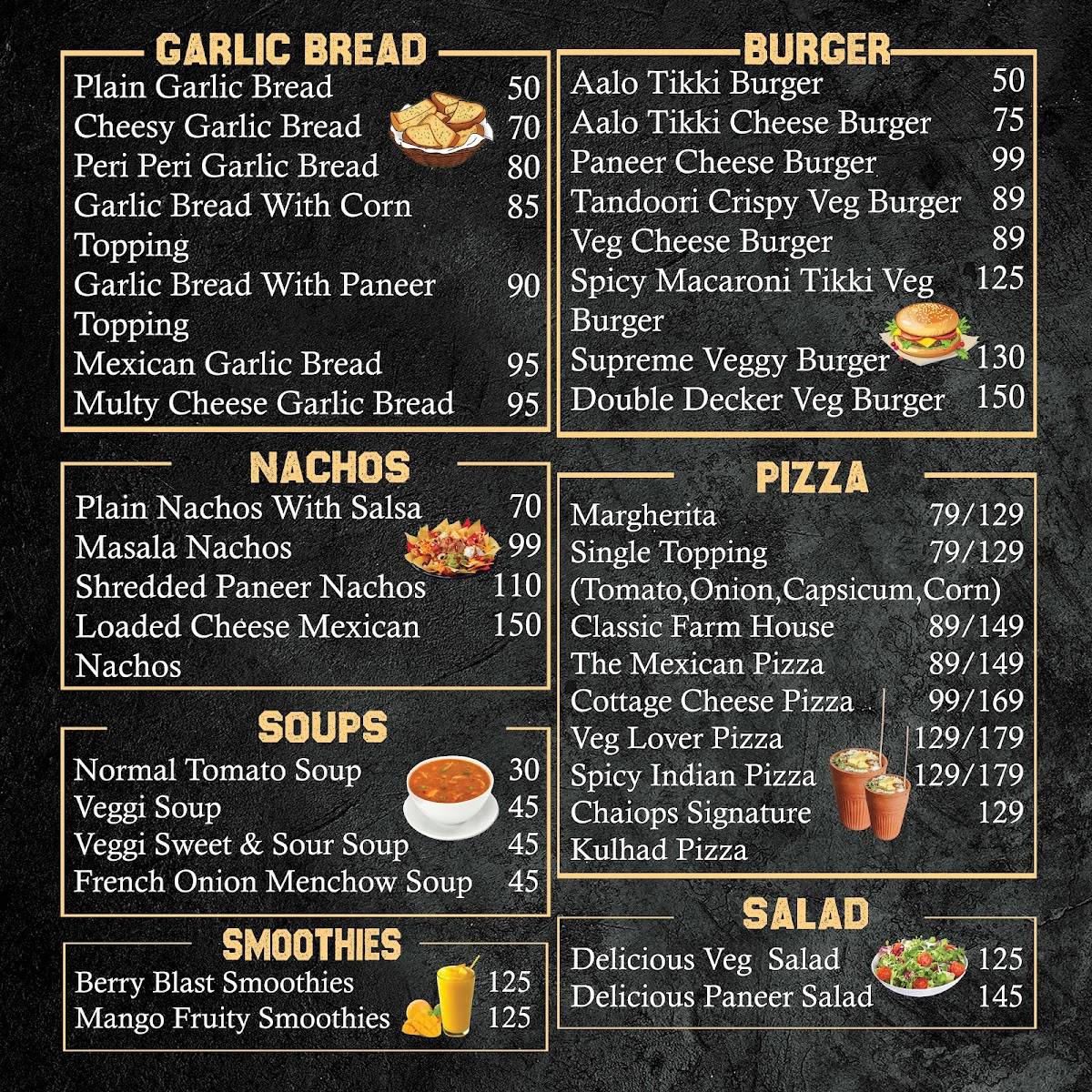 Menu at ChaiApps Cafe -Jammu 2.o, Jammu