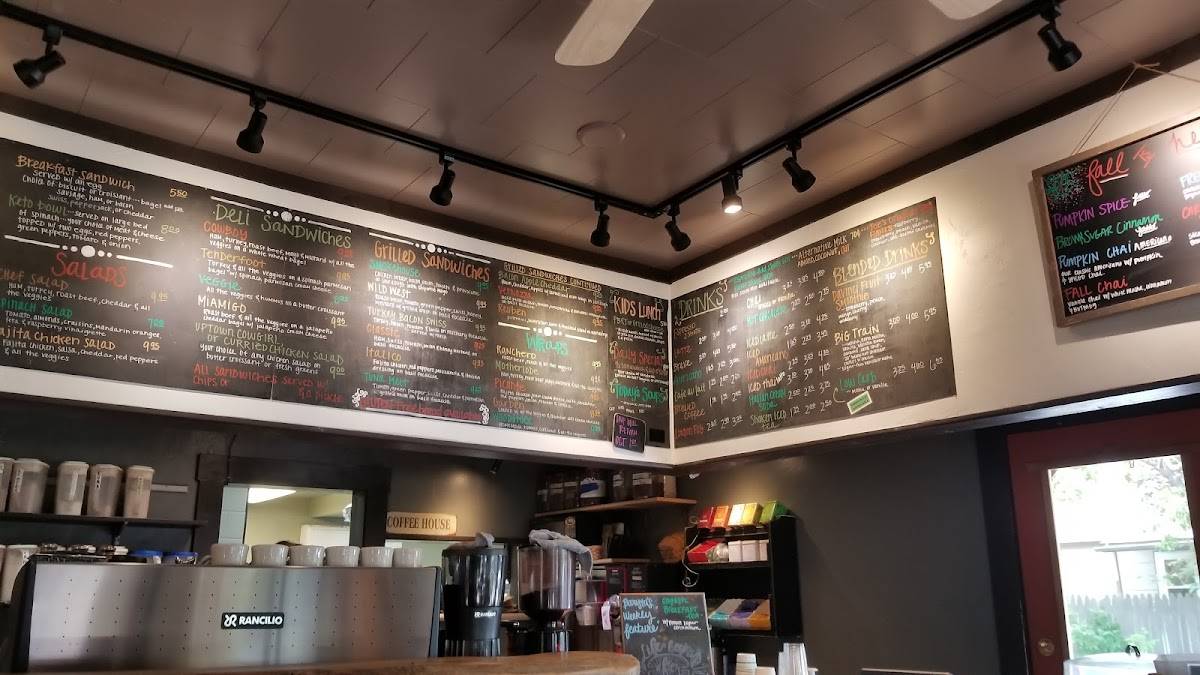 Menu at Green Bean cafe, Spearfish