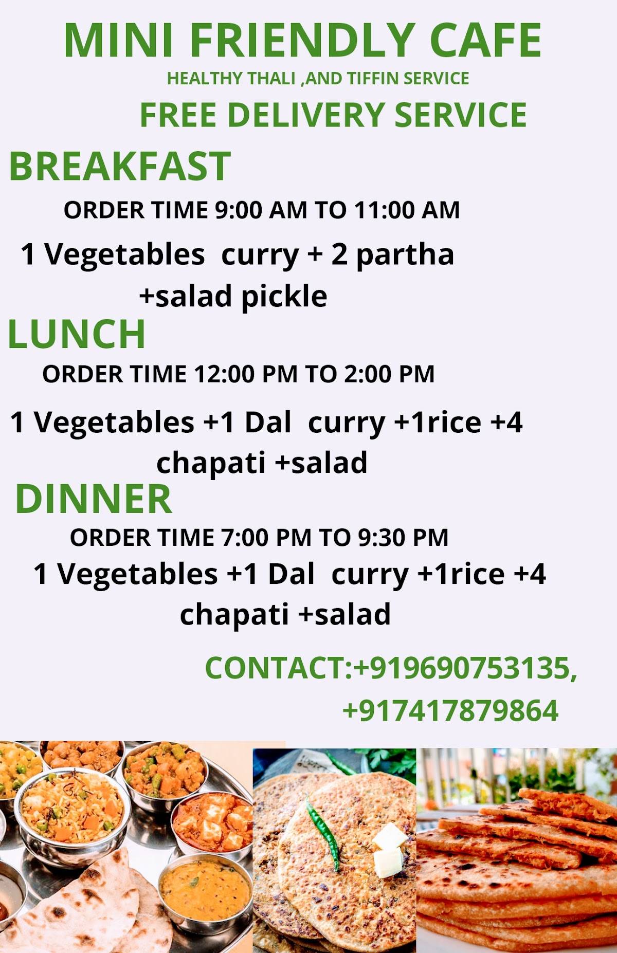 Menu at Mini Friendly, Rishikesh
