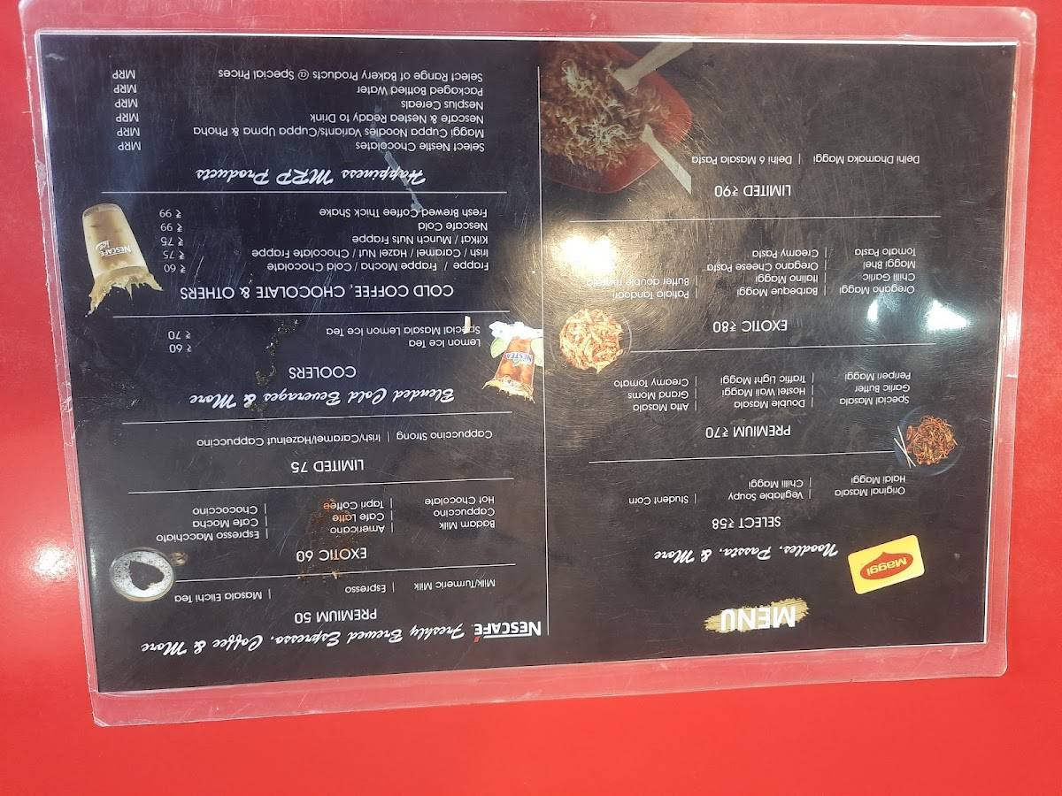 Menu at Nescafe, Mehsana, G-15
