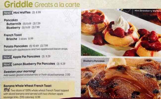 Menu at Perkins Restaurant & Bakery, Ottawa