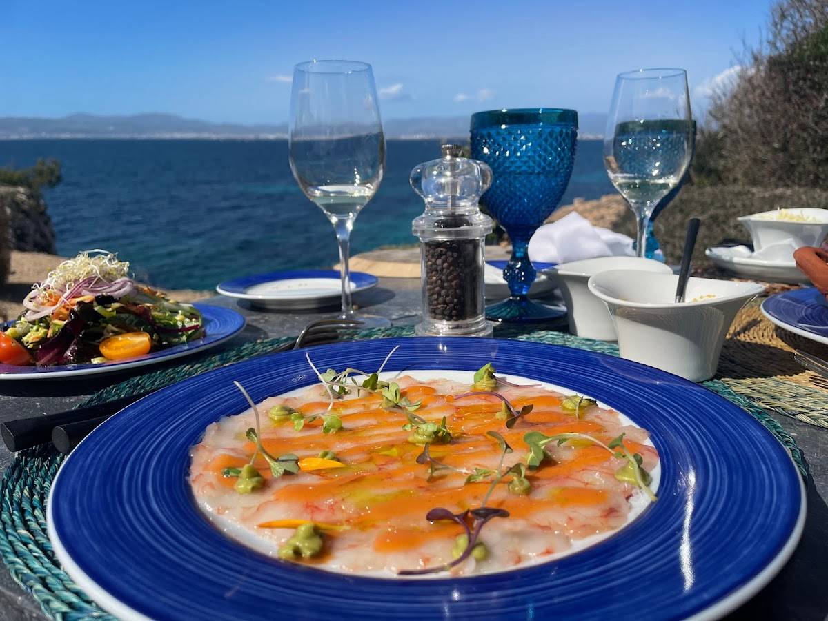 Menu at Sea Club, Cap Rocat, Cala Blava