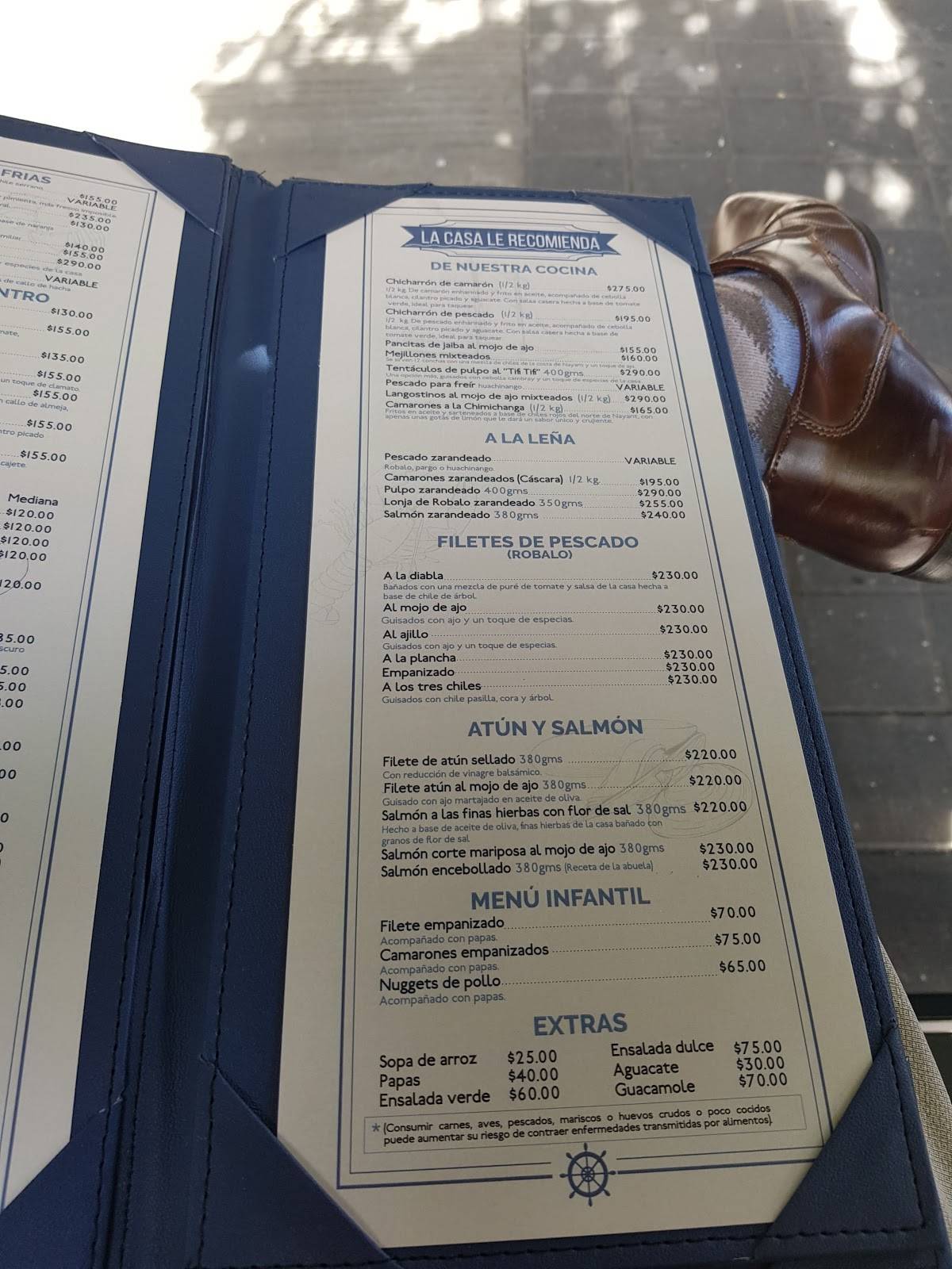 Carta del restaurante Campomar Chapalita, Guadalajara, San Dionisio 33