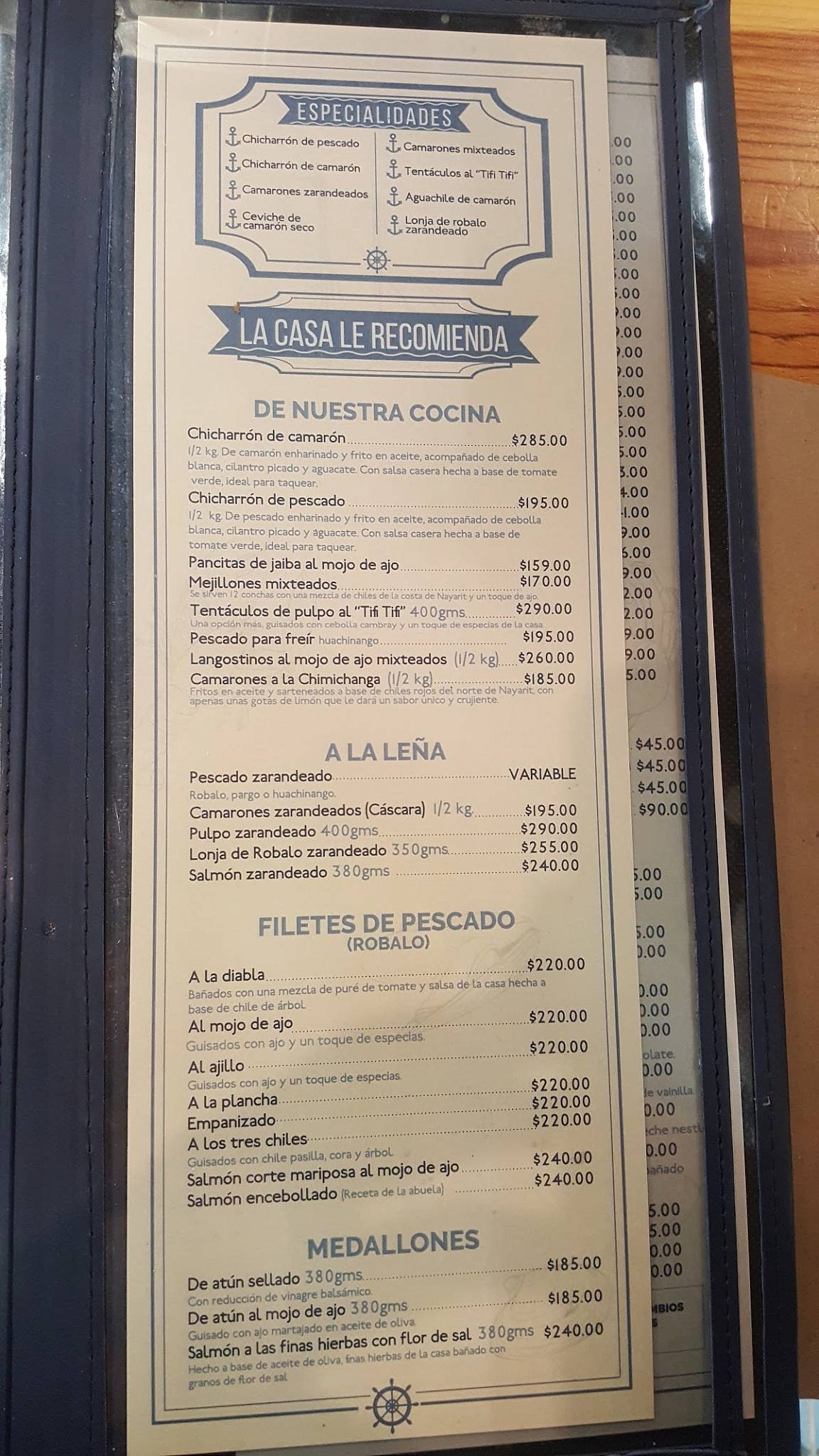 Carta del restaurante Campomar Providencia, Guadalajara, Av Providencia ...