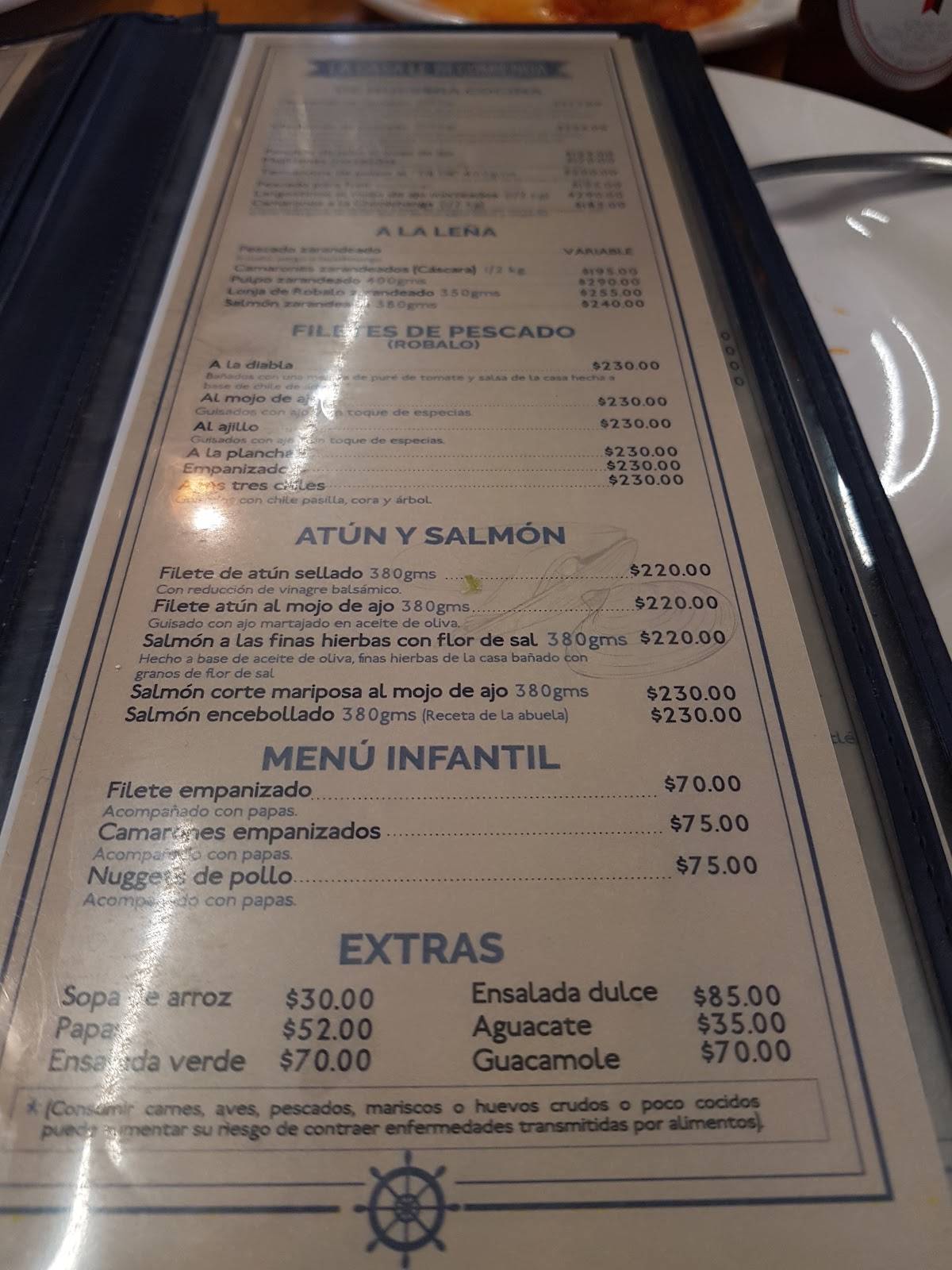 Menu at Campomar Providencia restaurant, Guadalajara, Av Providencia 2422