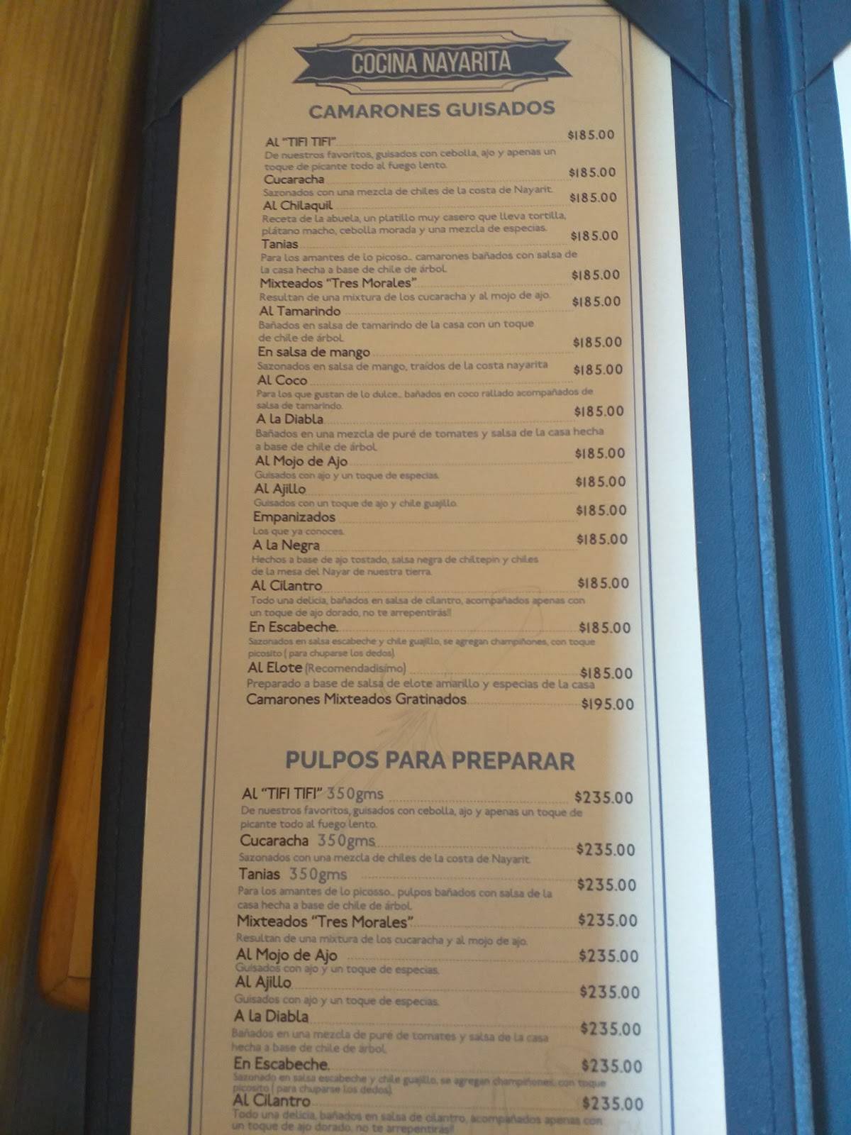 Carta del restaurante Campomar Chapalita, Guadalajara, San Dionisio 33
