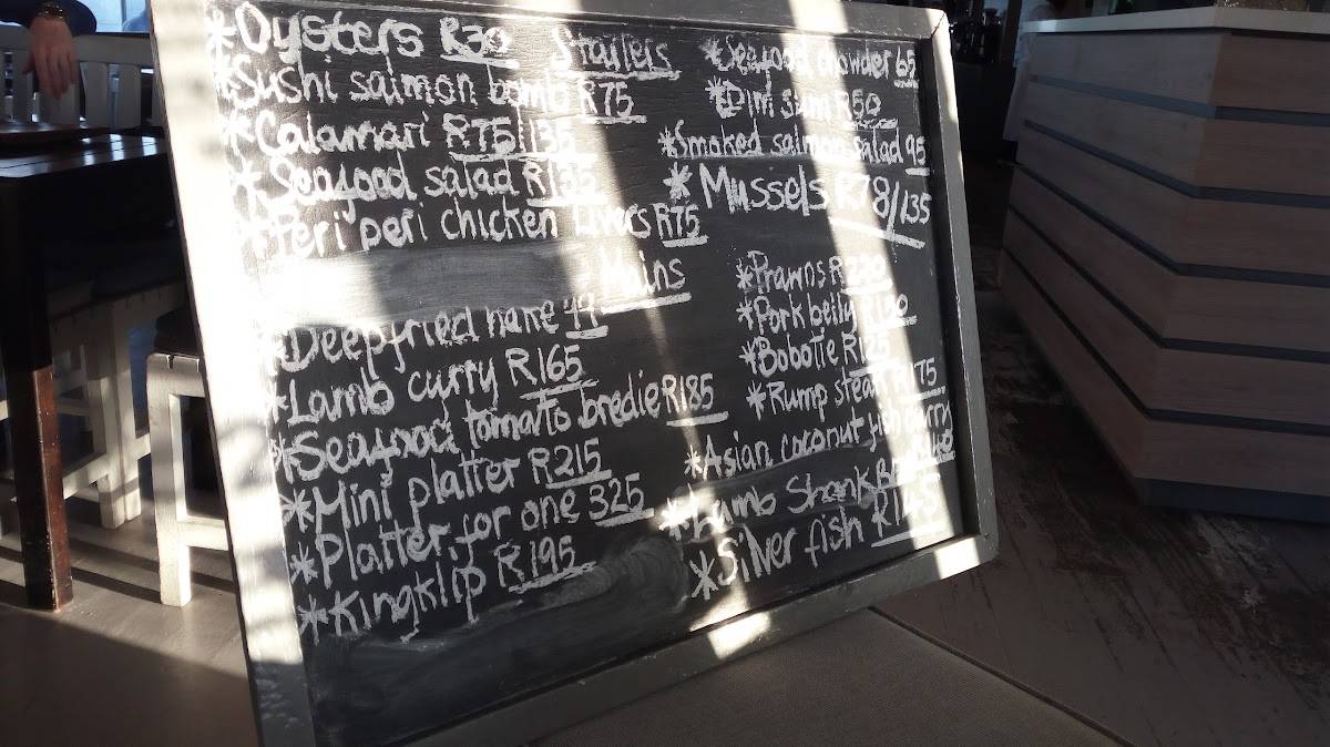 Menu at The Rock Restaurant, New Harbour Hermanus, Hermanus, New Harbour
