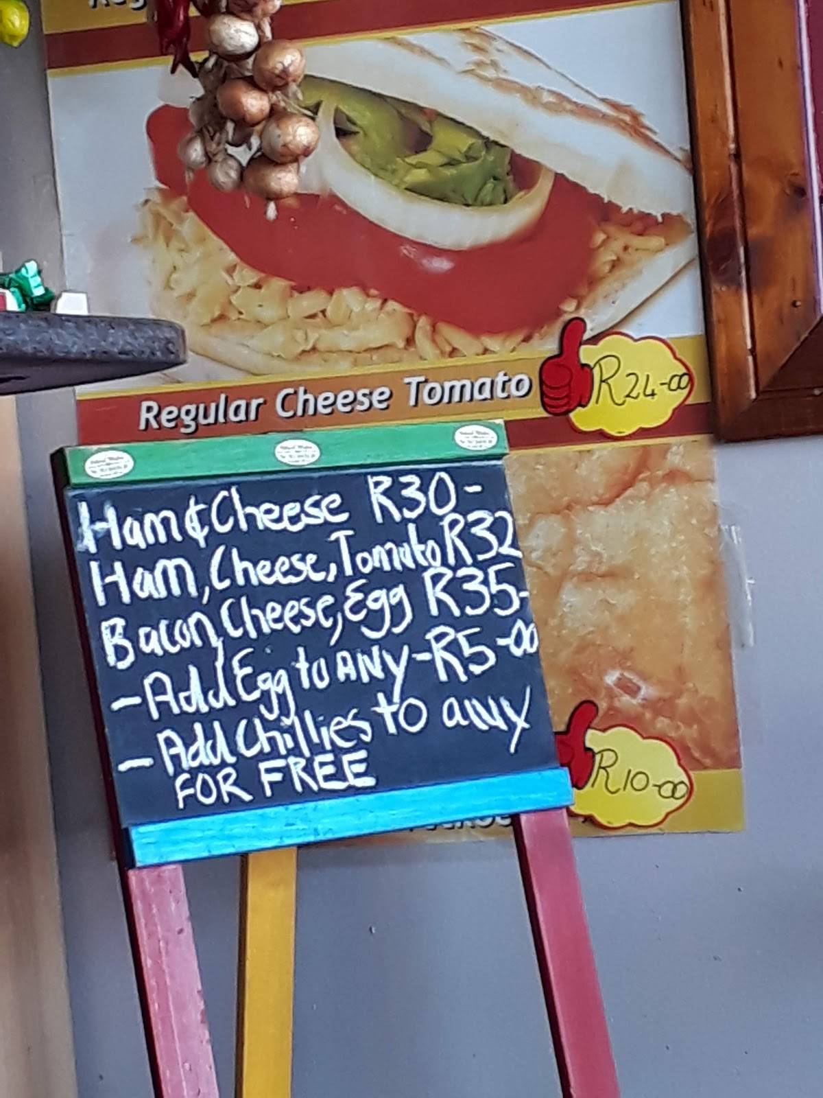 Menu at Vetkoek Maleis Centurion restaurant, Centurion, 9 Jakaranda St