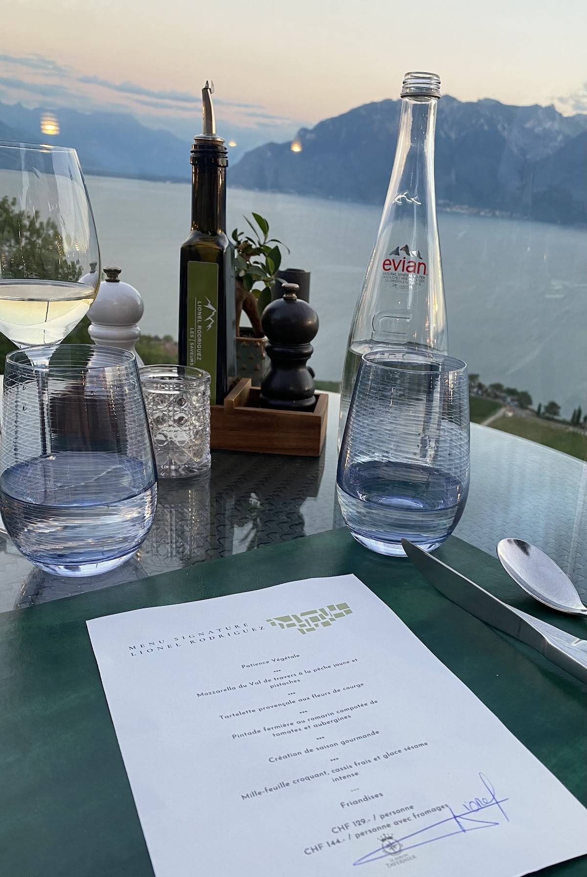 Menu da Le Deck Restaurant, Chexbres, Rte de la Corniche 4