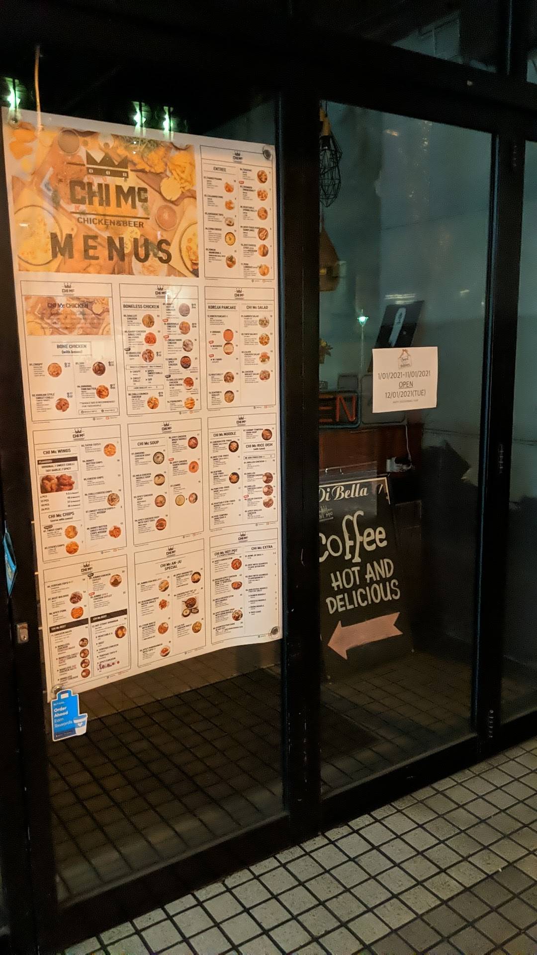 Menu at Chi Mc Korean Resturant restaurant, Brisbane City