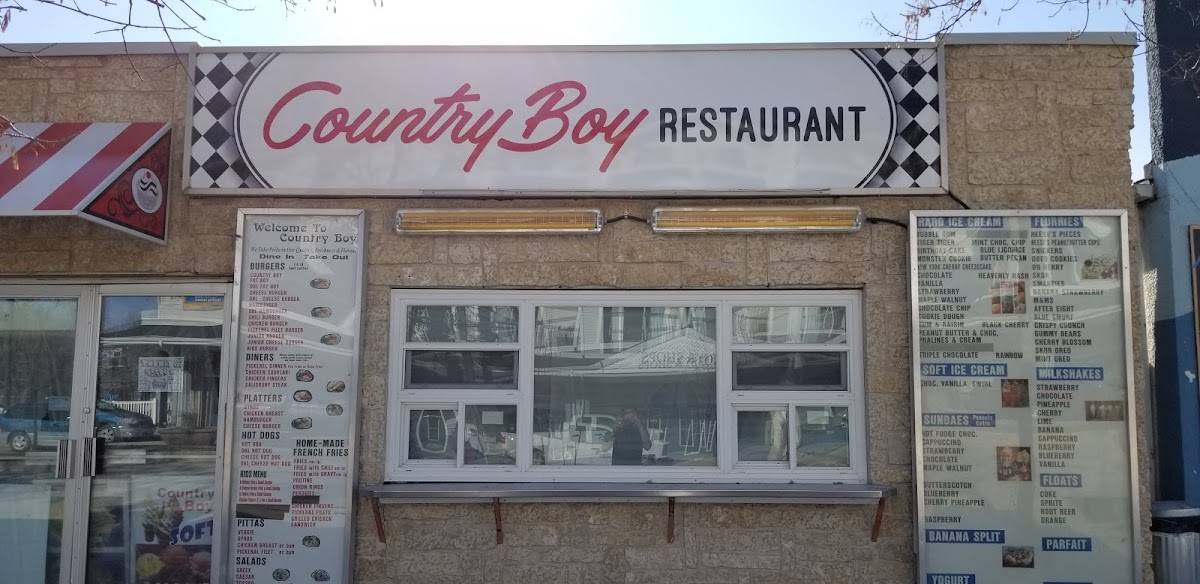 Menu at Country Boy restaurant, Gimli