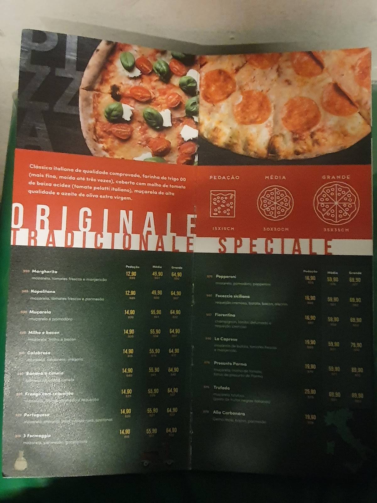 Menu em Italy Caffé restaurante, Curitiba, Praça Gen. Osório