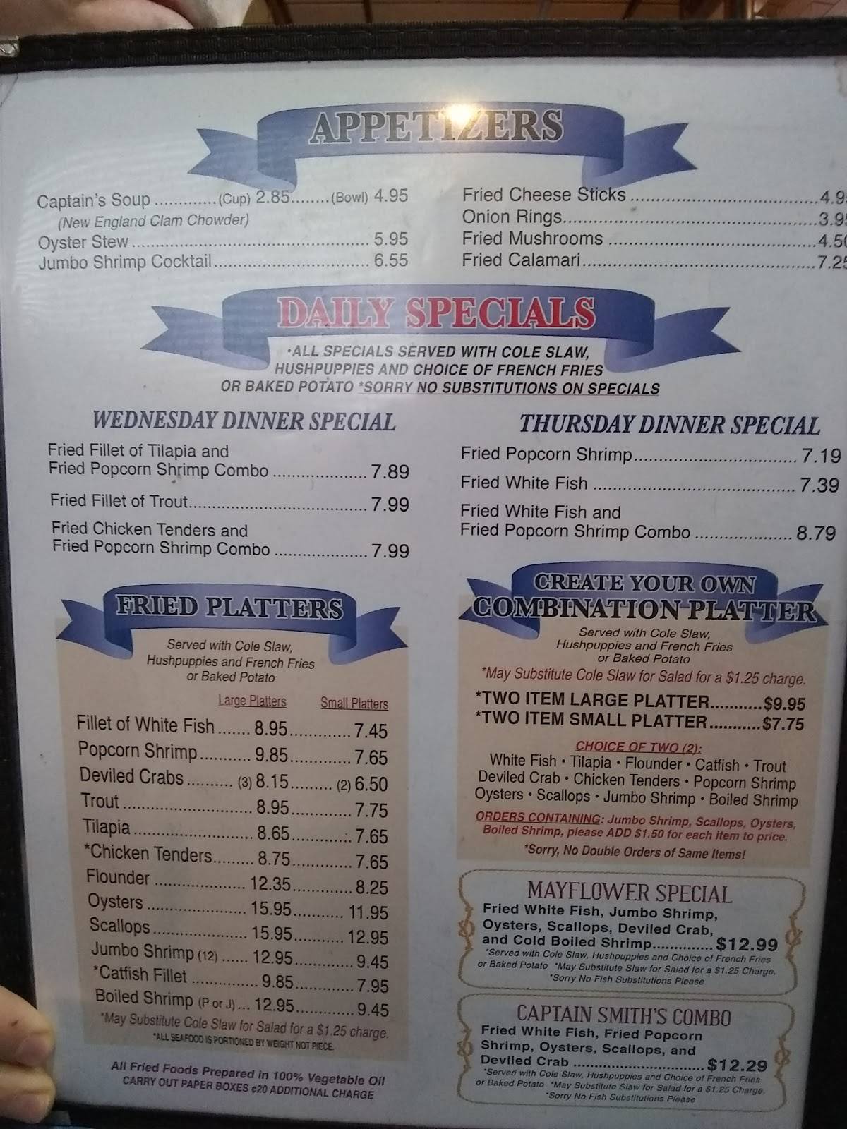 Menu at Mayflower Seafood Restaurant, Danville