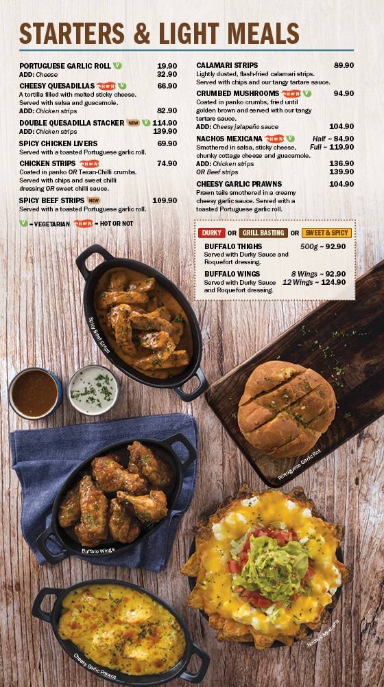 Menu at Del Rio Spur Steak Ranch restaurant, Kuruman