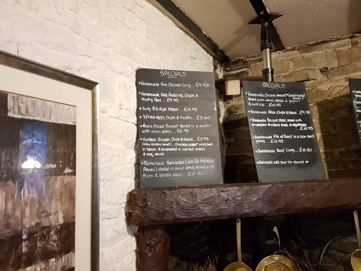 Menu at Church Inn pub & bar, Delph