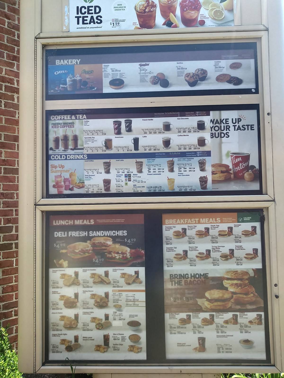 Menu at Tim Hortons - Closed restaurant, Detroit, E Jefferson Ave
