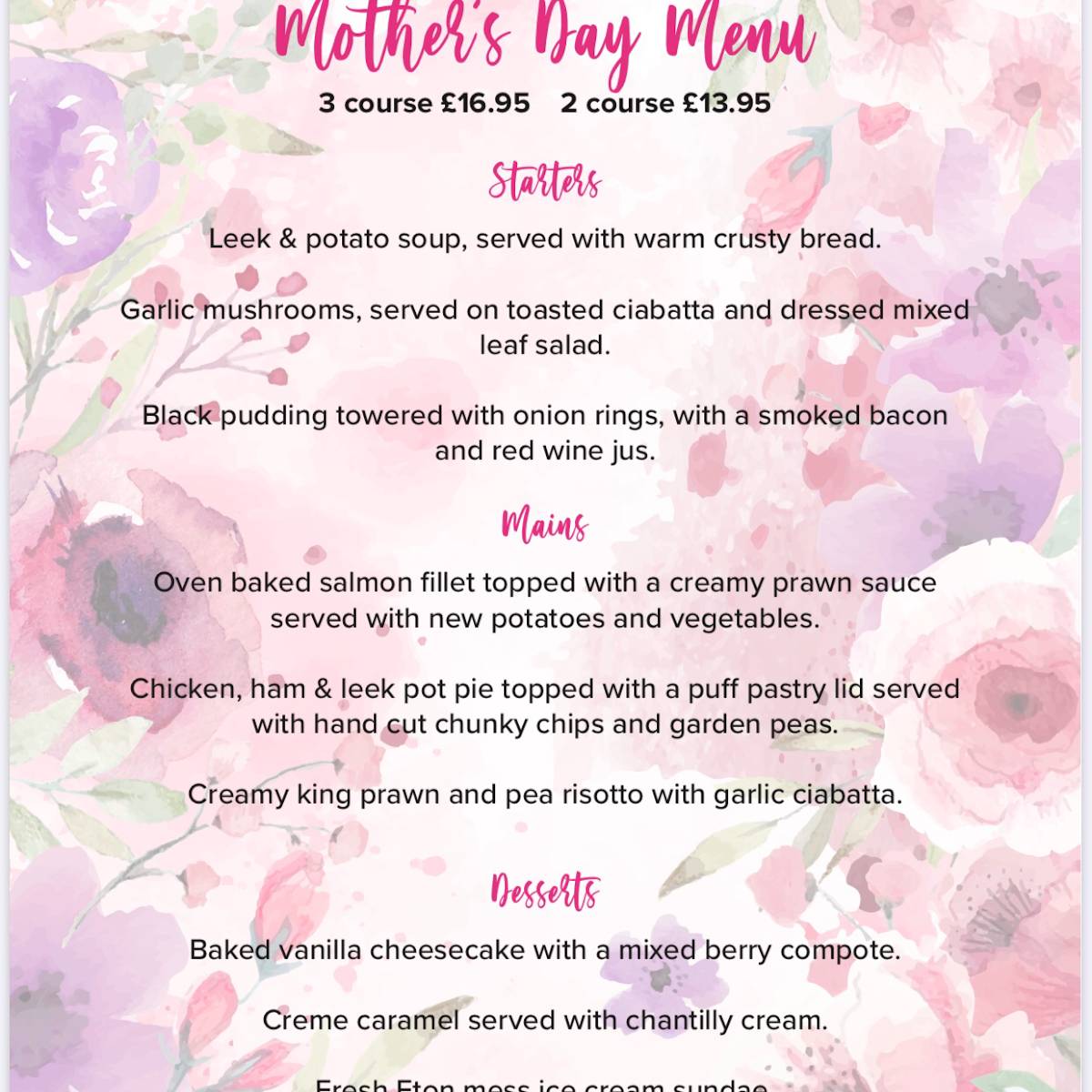 Menu at Dysarts Arms, Mossley pub & bar, Ashton-under-Lyne