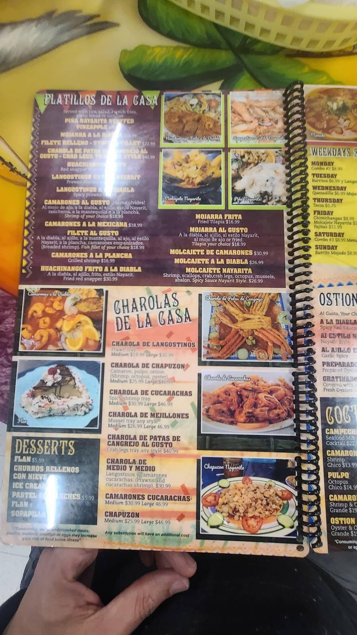 Menu at El Charro restaurant, Crawfordsville, 113 E Pike St