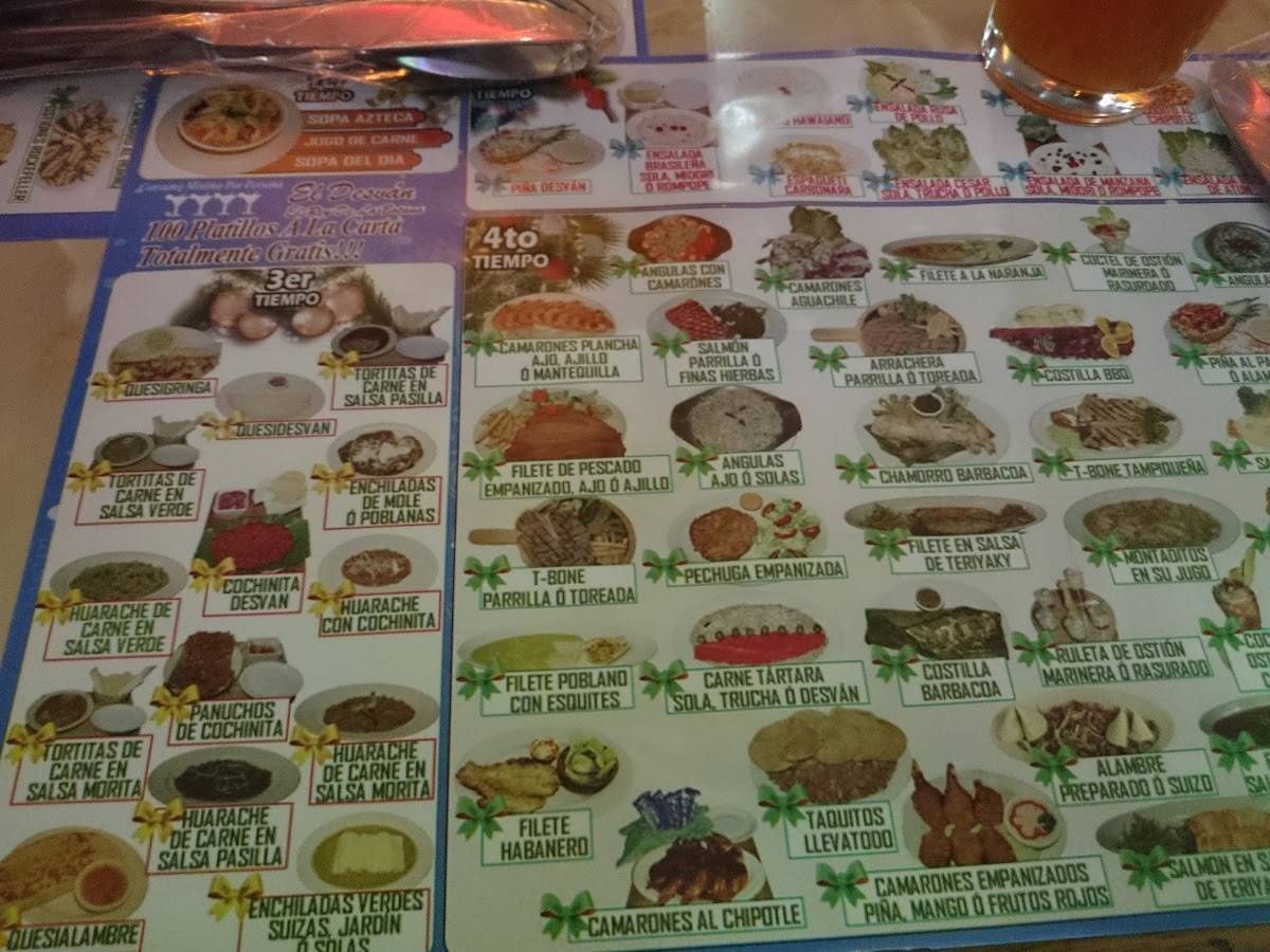Carta del restaurante El Desván, Ciudad del México, Av. Insurgentes Sur ...