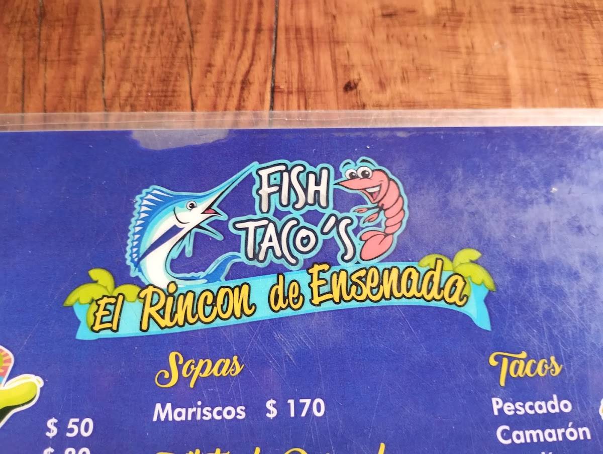 Carta del restaurante El Rincón del Ensenada - Fish Tacos & Ceviche ...