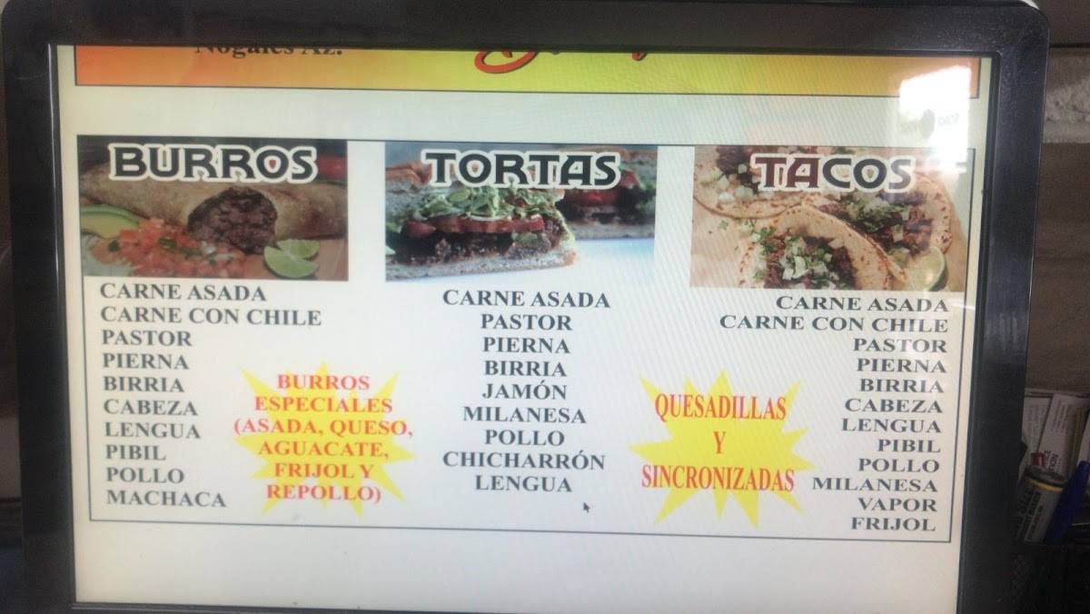 Carta del restaurante El Rio Mexican Food Truck, Nogales