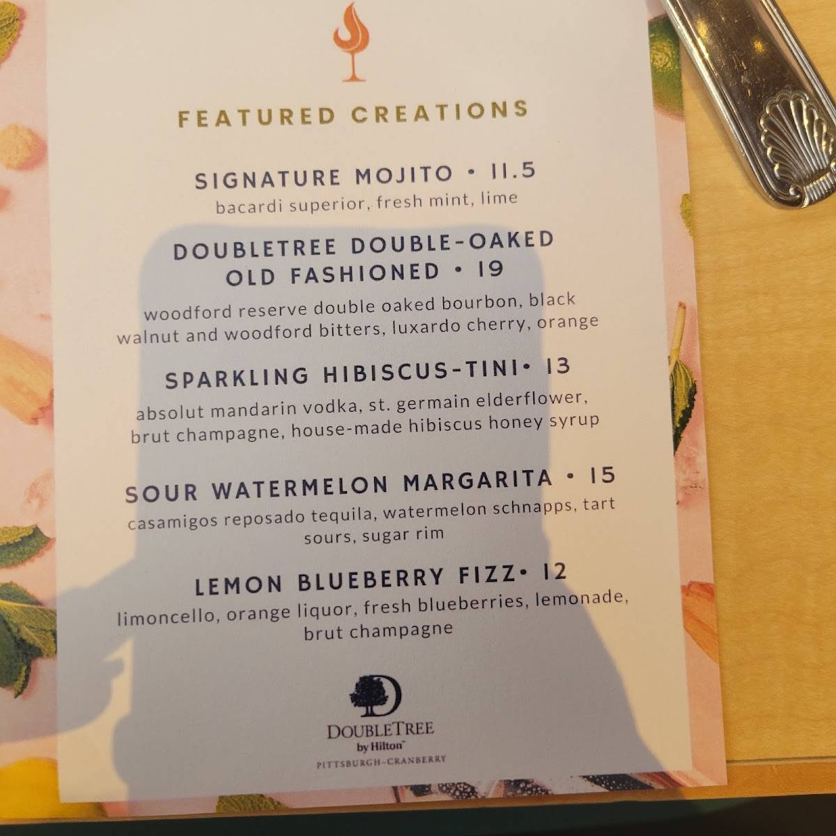 Menu at Ember & Vine pizzeria, Cranberry Township