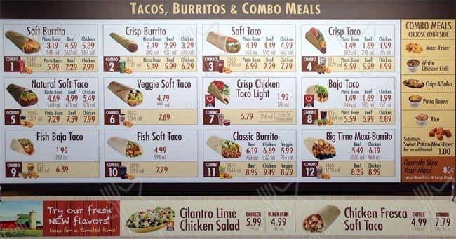 Menu at Taco Time NW restaurant, Enumclaw
