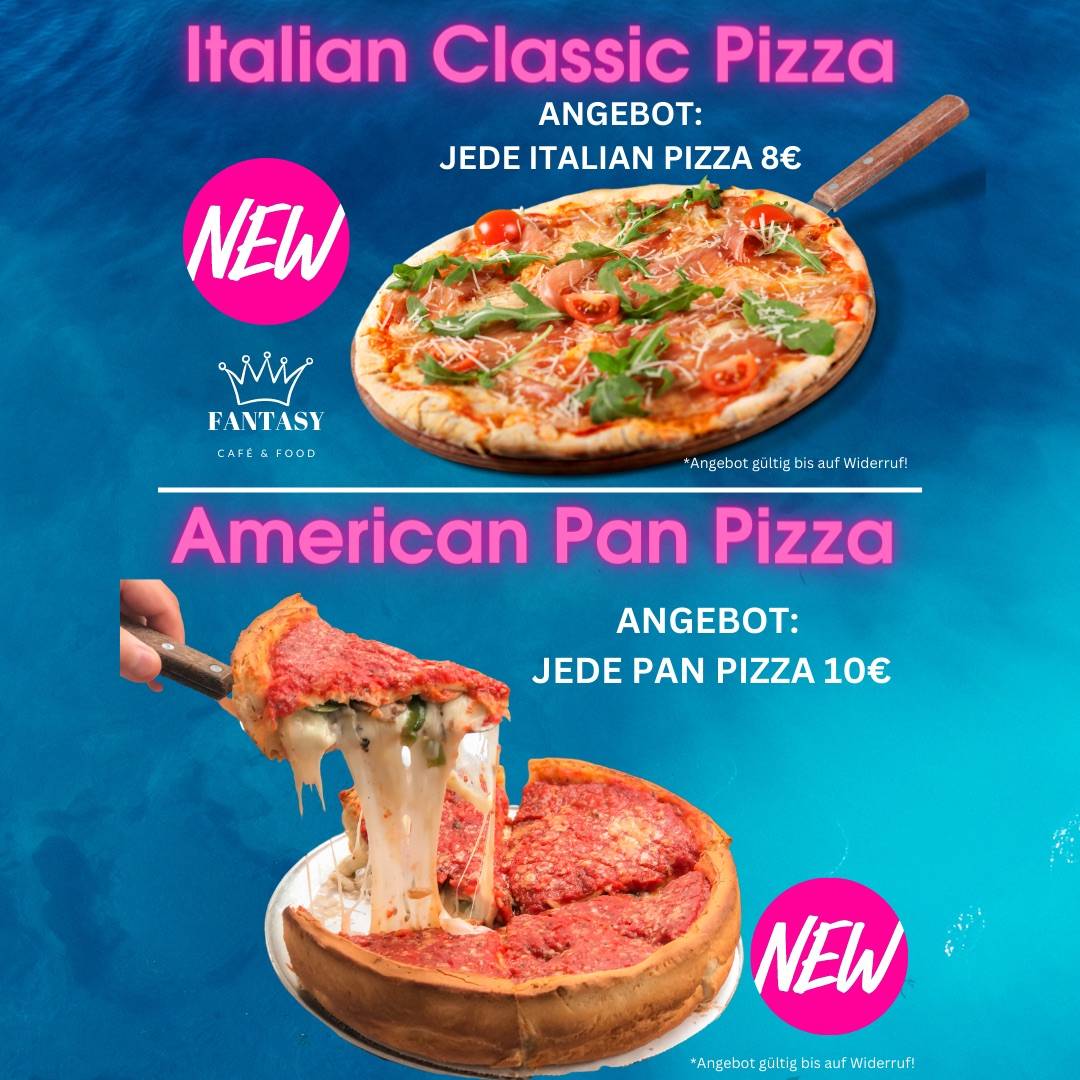 Menu at FANTASY - Café & Food, Pizza, Pasta, Eis, Bubble Tea,, Halle ...