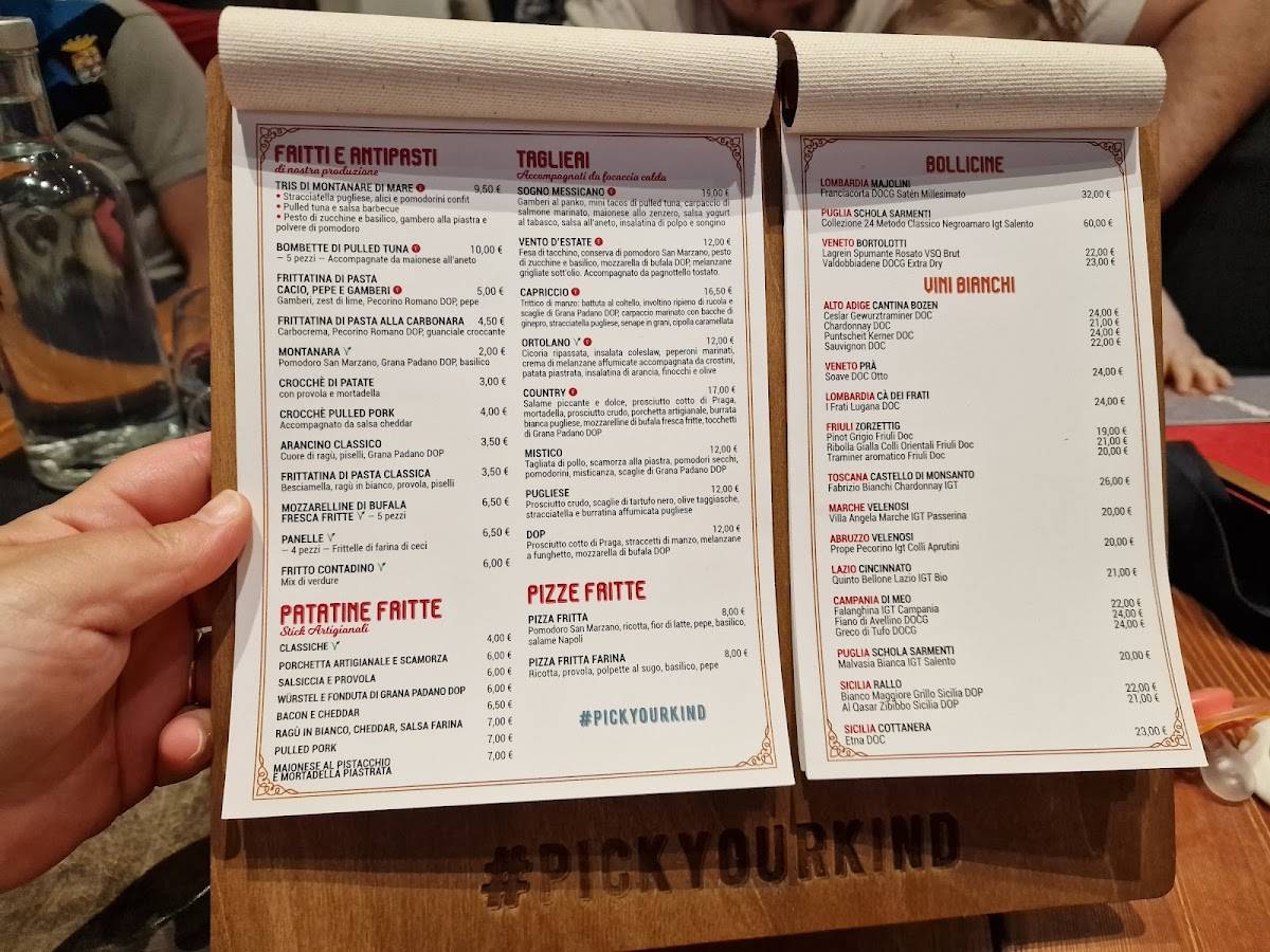 Menu da Farina Kitchen ristorante, Roma