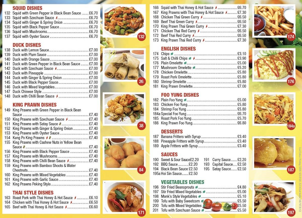 Menu at Hong Kong Kitchen fast food, Hemel Hempstead