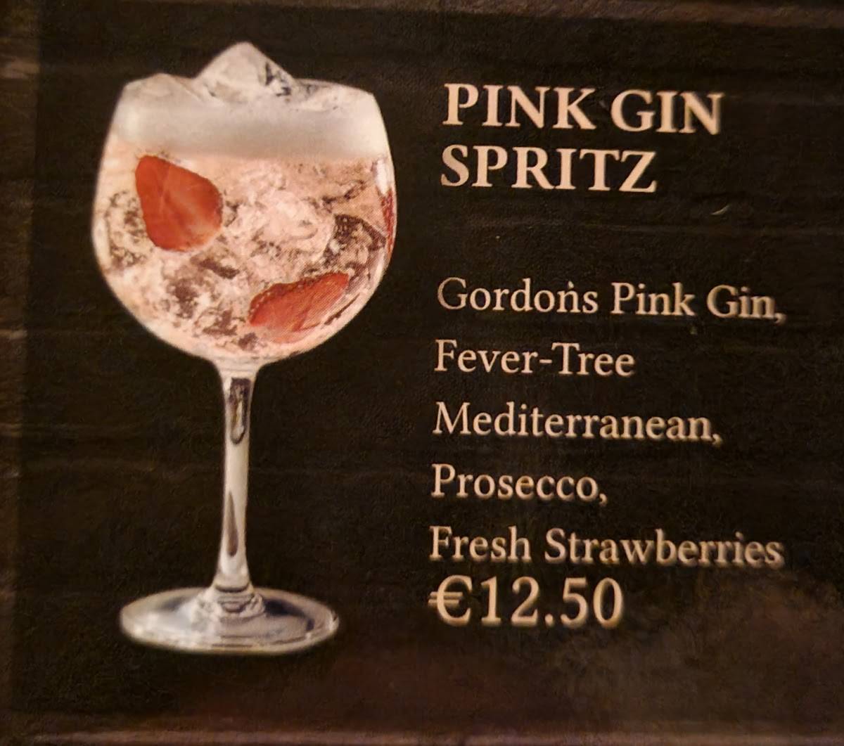 Menu at Fiesta Bar, Paphos