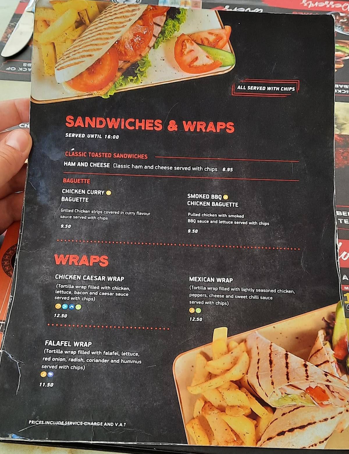 Menu at Fiesta Bar & Grill, Paphos