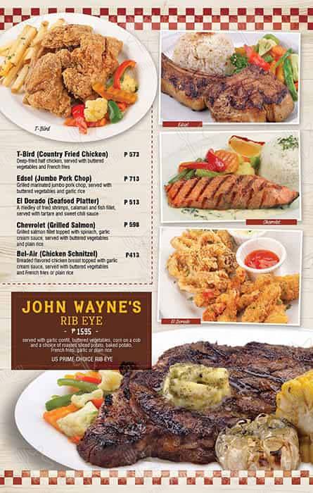 Menu at Filling Station Bar And Cafe, Makati, P Burgos