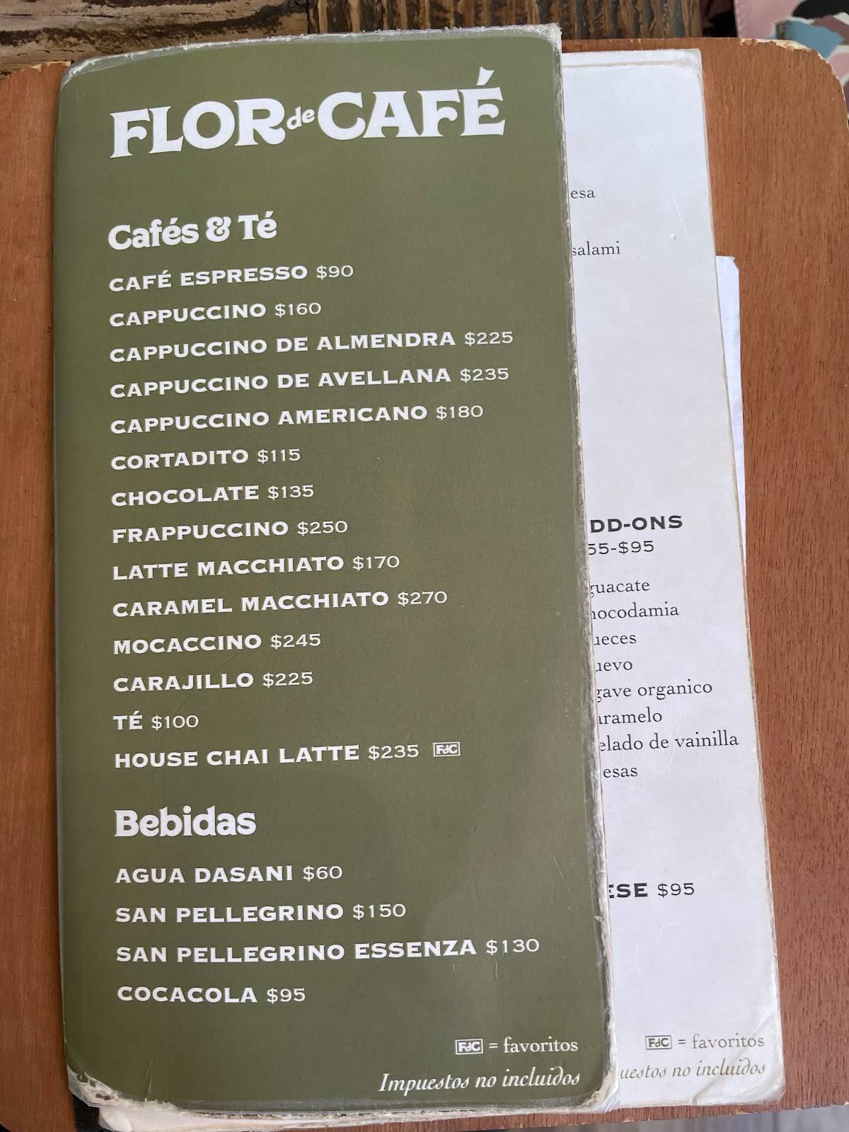 Carta de Flor de Café, Santo Domingo