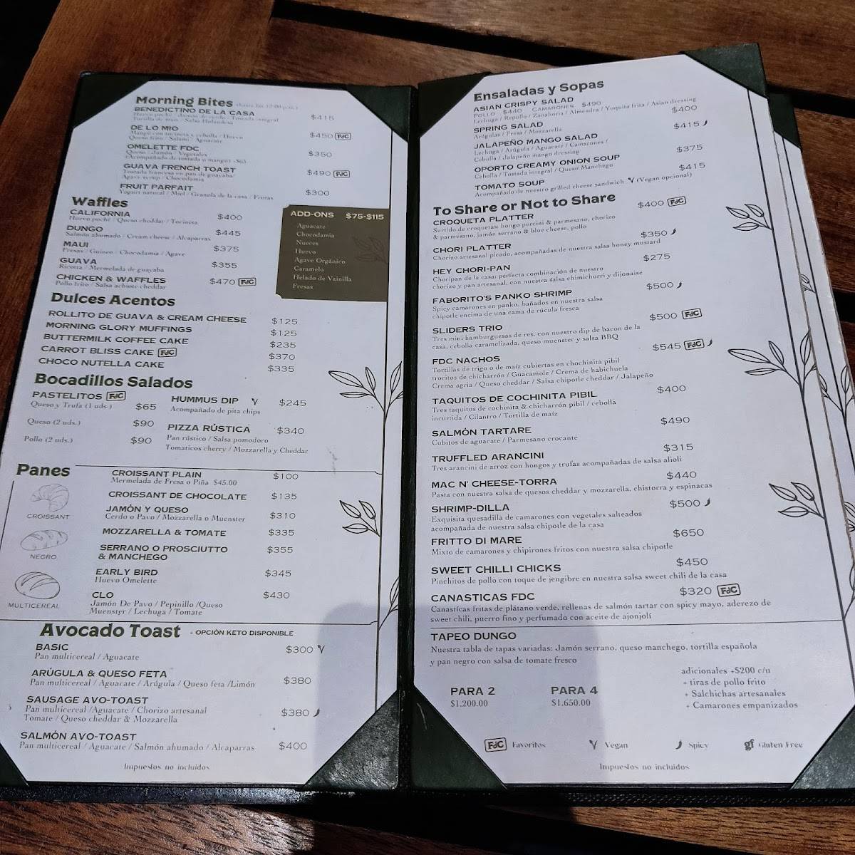 Carta de Flor de Café, Santo Domingo