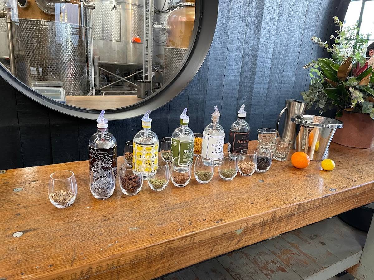 Menu at Four Pillars Gin Distillery pub & bar, Healesville