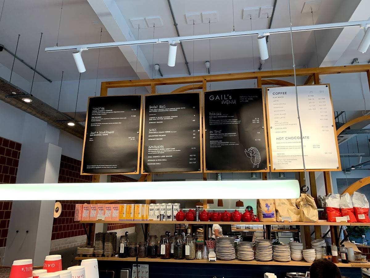 Menu at GAIL's Bakery Wokingham, Wokingham