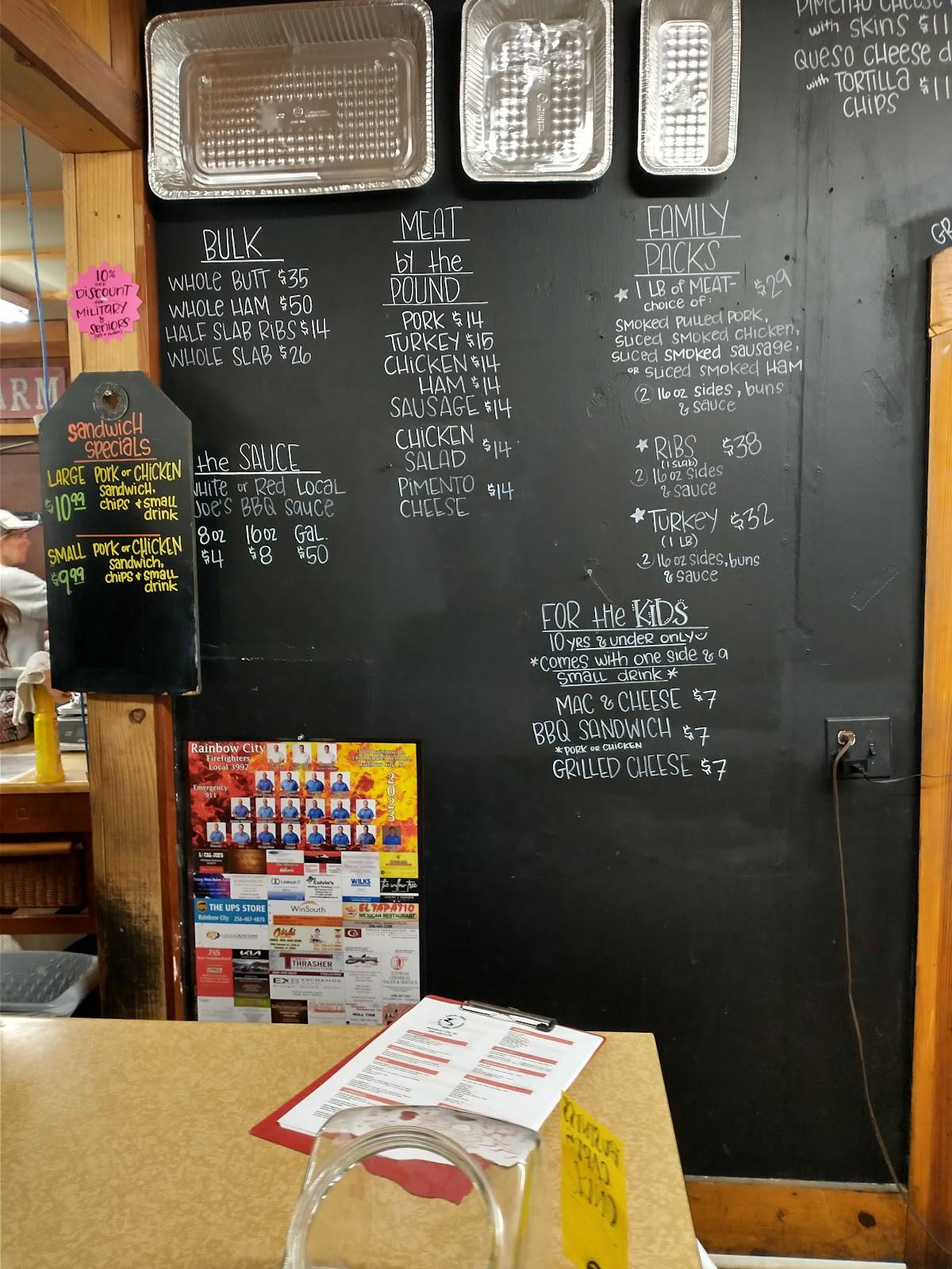 Menu at Local Joe's Trading Post restaurant, Rainbow City, Rainbow Dr